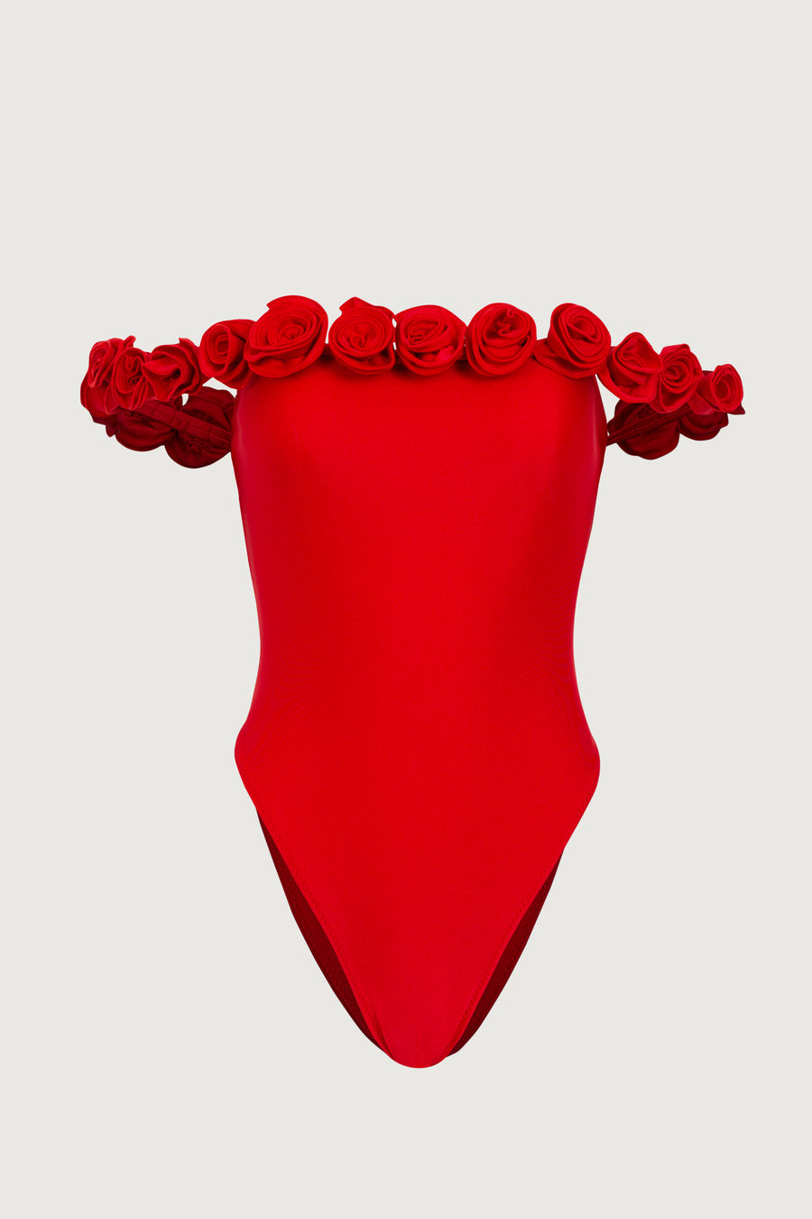 SAME Rose Triangle Top | Faux Suede Cream/Cream