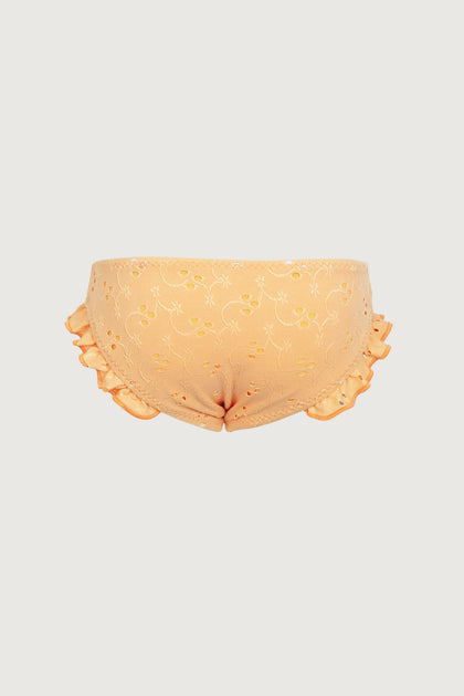 ruffle brief bottom (peach eyelet) – SAME