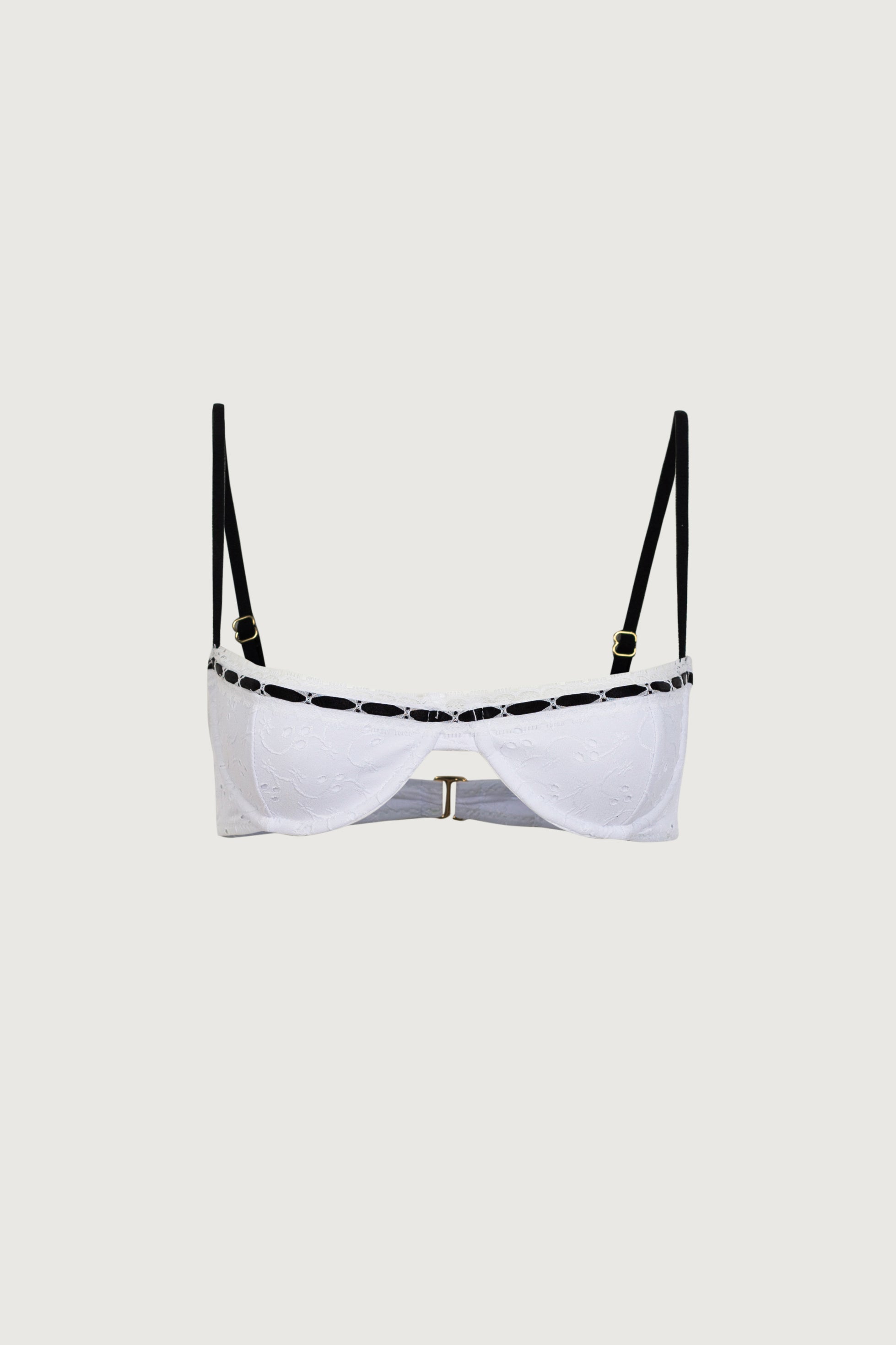 SAME Demi Cup Underwire Top | White Eyelet