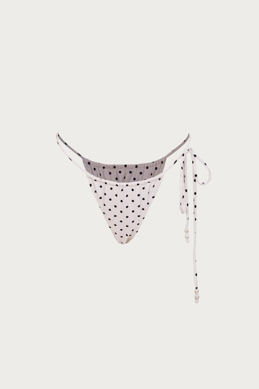 SAME Triangle Top | Cream Black Polka Dot