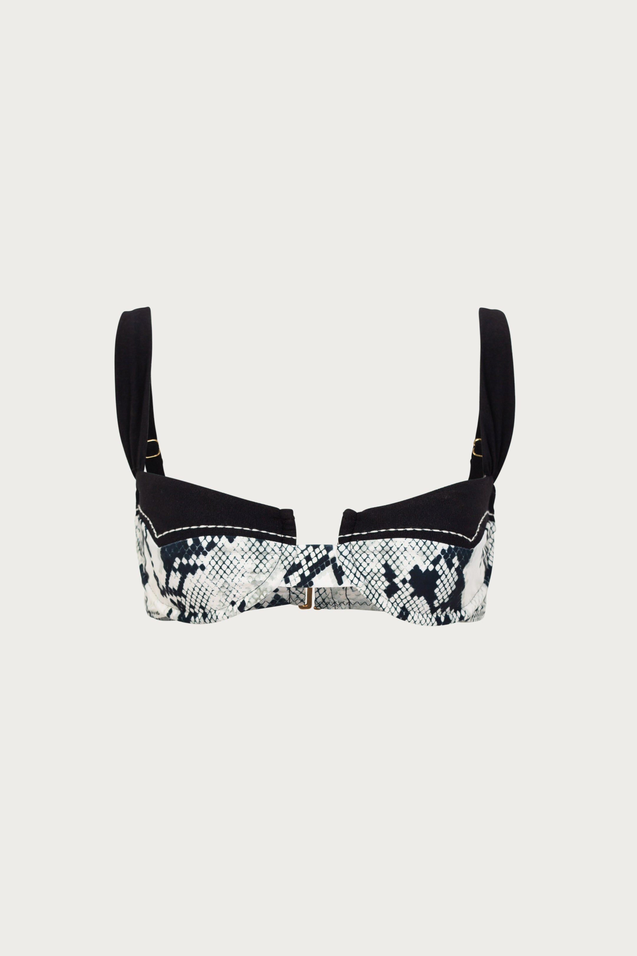 SAME Western Underwire Top | Python/Black | Women's Swimwear